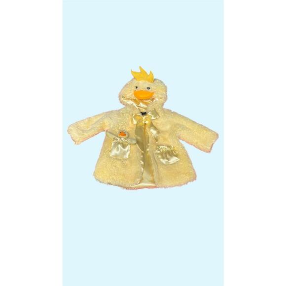 Other | Mudpie Eieio Faux Fur Duck Baby Costume Jacket 912 Months ...